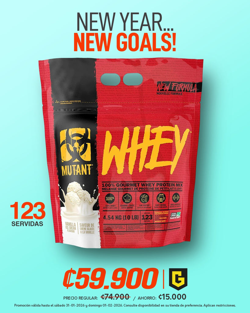 Mutant Whey Protein 10 lbs - 123 servidas ️💛 – Goodlife Costa Rica